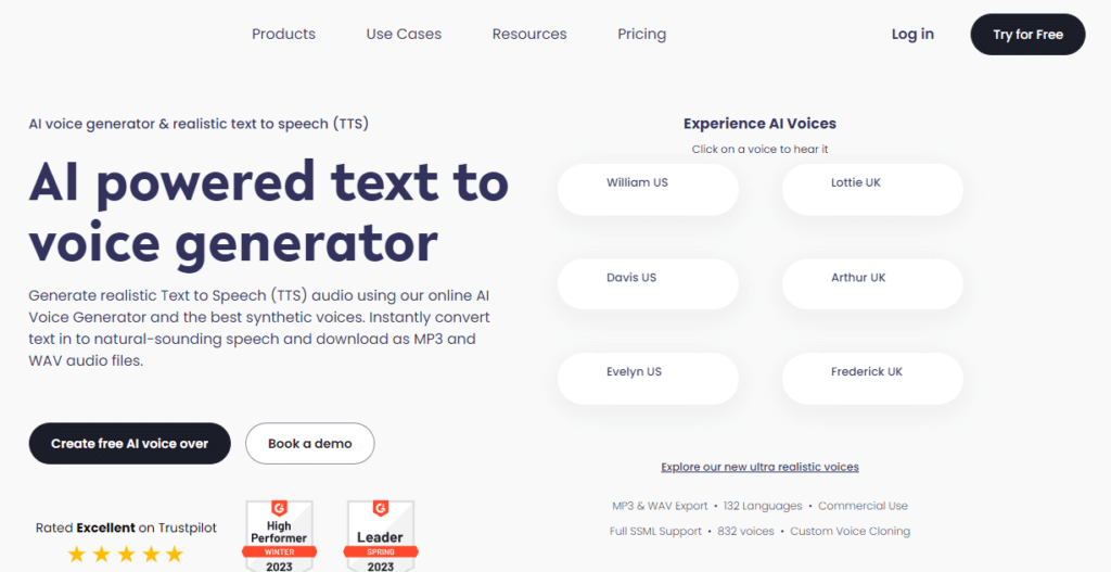 17 AI Voice Generator: Ranked & Reviewed — Softlist.io