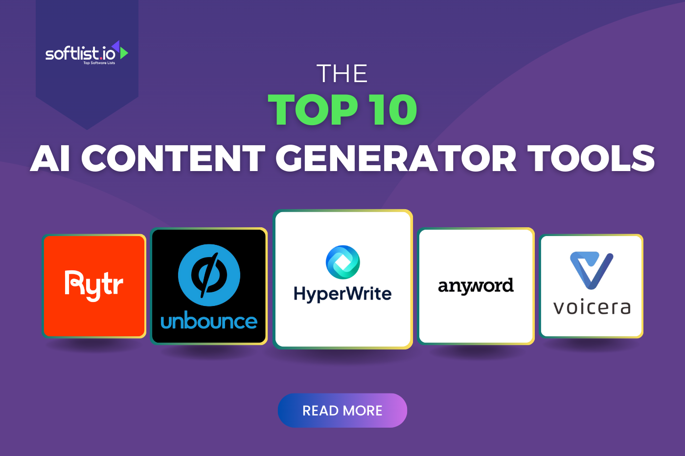 Top 10 AI Content Generator Tools Review - Softlist.io