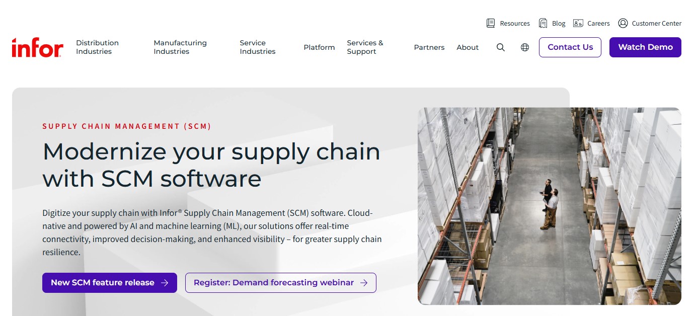 Top 9 Supply Chain Management Systems (SCM) 2025