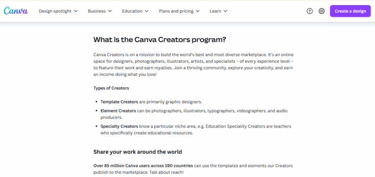 Canva Careers for Creators: Earn Royalties as Freelancer