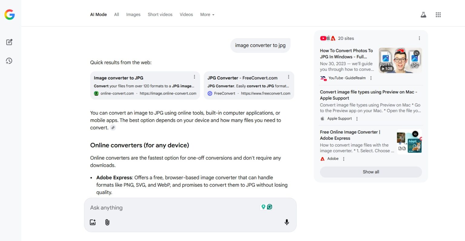 Google AI Mode: How to Activate and Use on Desktop & Mobile