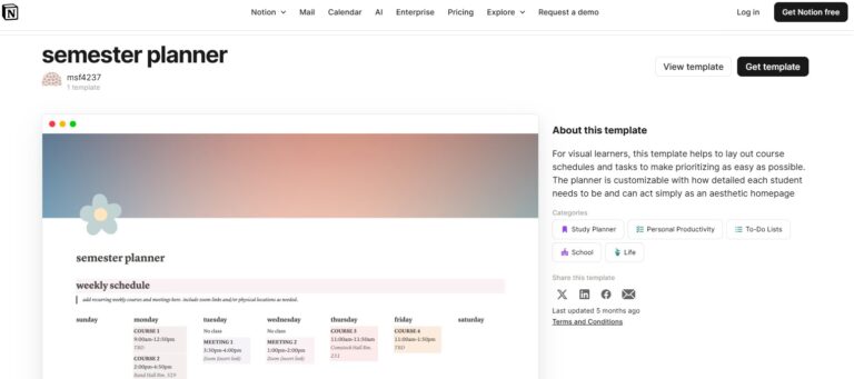 Notion Templates for Students 2025: Planner, Notes & Study
